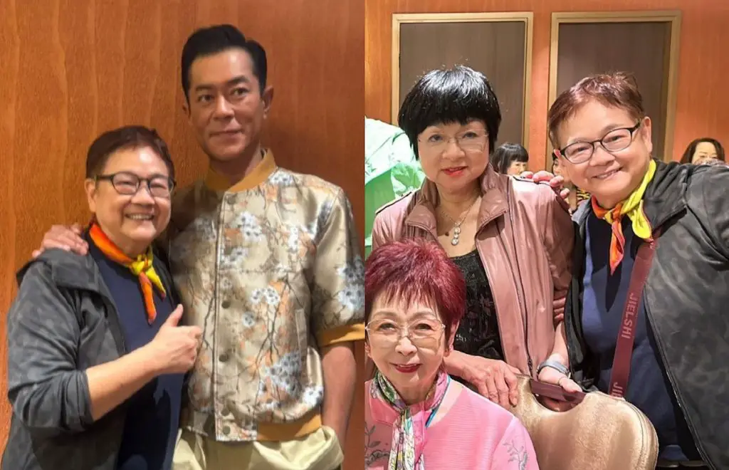 Louis Koo, The Ever-Devoted Son, Pops In for Photos at His Mom's Gathering - DramaPanda